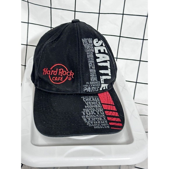 Hard Rock Cafe | Accessories | Hard Rock Cafe Hat Cap Seattle Black ...
